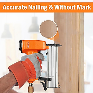 P630 Pneumatic 23 Gauge Pin Nailer Accepts 3/8" to 1-3/16" Pin Nails, Headless Pin Nail Gun with Trigger Safety, Micro Pinner Gun for Assembly and Woodworking Projects