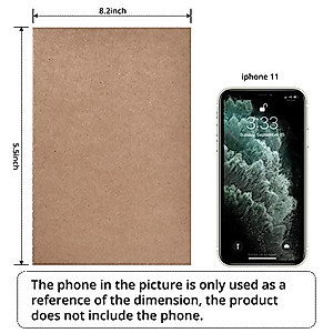 TWONE Notebook, 6 Pack Softcover Kraft Paper Notebooks wide Ruled Note Book Journals for Office School Business Work Writing, 5.5” x 8.2” 80GSM, 30 Sheets