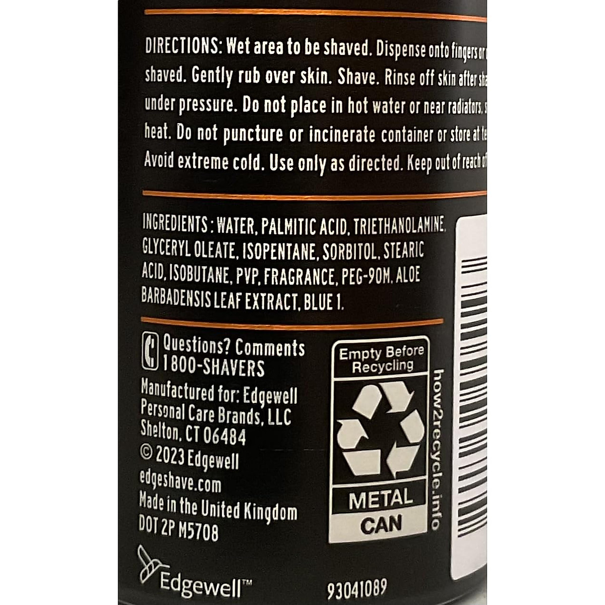 Edge Shave Gel Trial Size 2.75z Edge Shave Gel Trial 2.75z (Pack of 6)