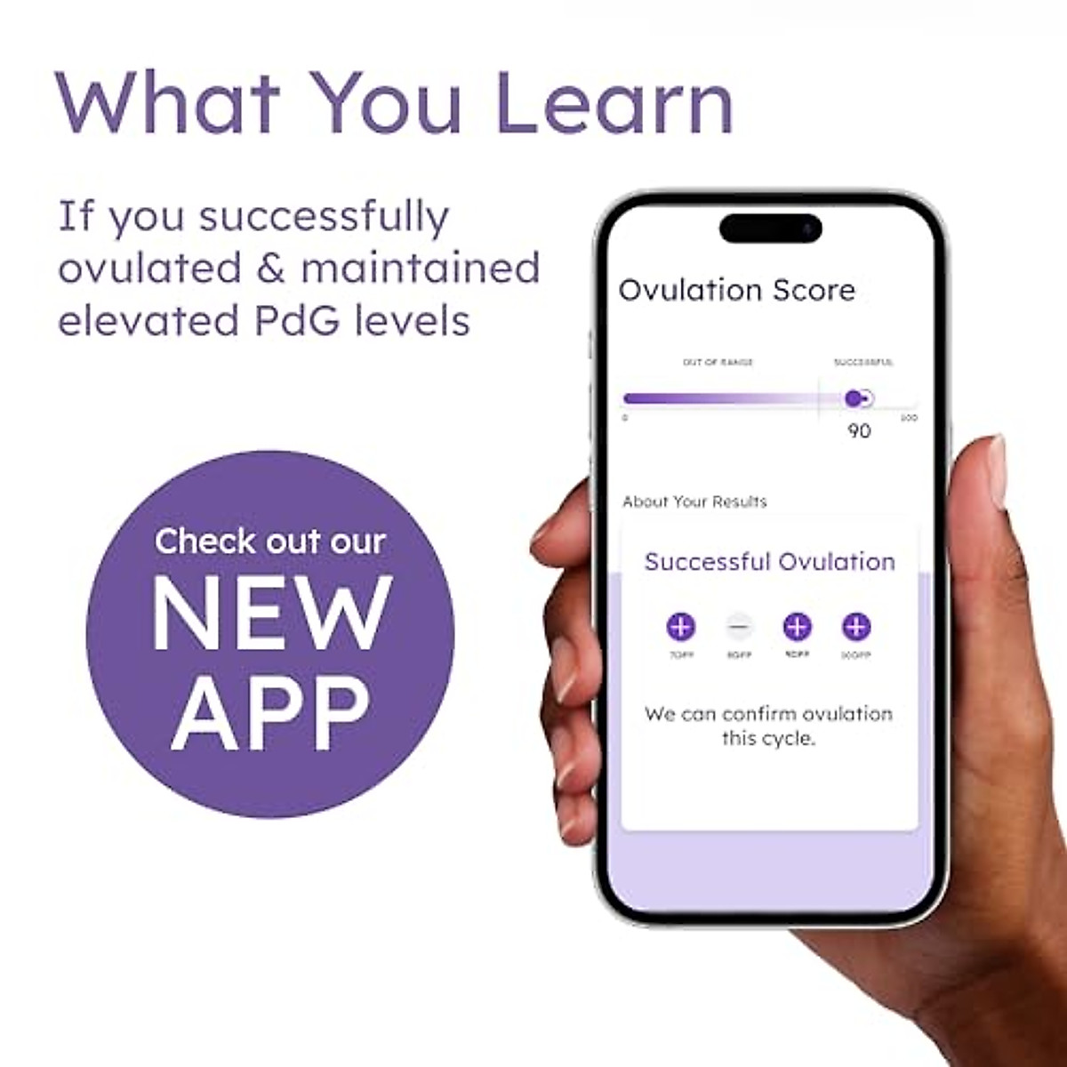 Proov PdG - Progesterone Metabolite – Test | Only FDA Cleared Test to Confirm Successful Ovulation at Home | 1 Cycle Pack | Works Great with Ovulation Tests | 5 PdG Test Strips