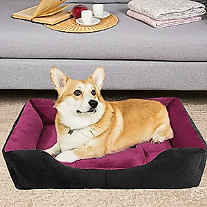 SENNAUX Dog Beds for Small Dogs Rectangle Pet Dog Bed Washable Pet Bed Mattress Comfortable Pet Mat with Anti-Slip Bottom for Dogs Cats & Pets 17.7"x11.8"x6"