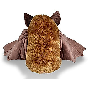 Wild Republic Brown Bat Plush, Stuffed Animal, Plush Toy, Gifts for Kids, Cuddlekins 12 Inches,Multi