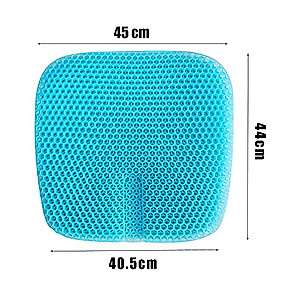 Upgraded version of double-layer three-dimensional honeycomb seat cushion, 2000 honeycomb ventilation holes, polymer gel fully breathable and decompressed, multi-functional and practical seat cushion