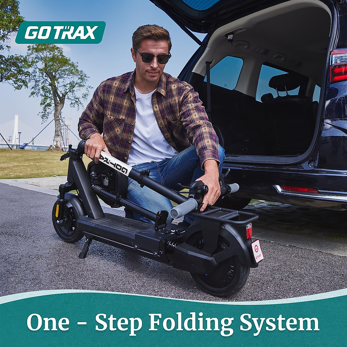 Gotrax Eclipse Ultra Saddle Electric Scooter, 20MPH, 28Miles, Adjustable Handlebar Height, Foldable, Detachable Seat, Cruise Control, Dual Suspension, LED Display, One-step Folding