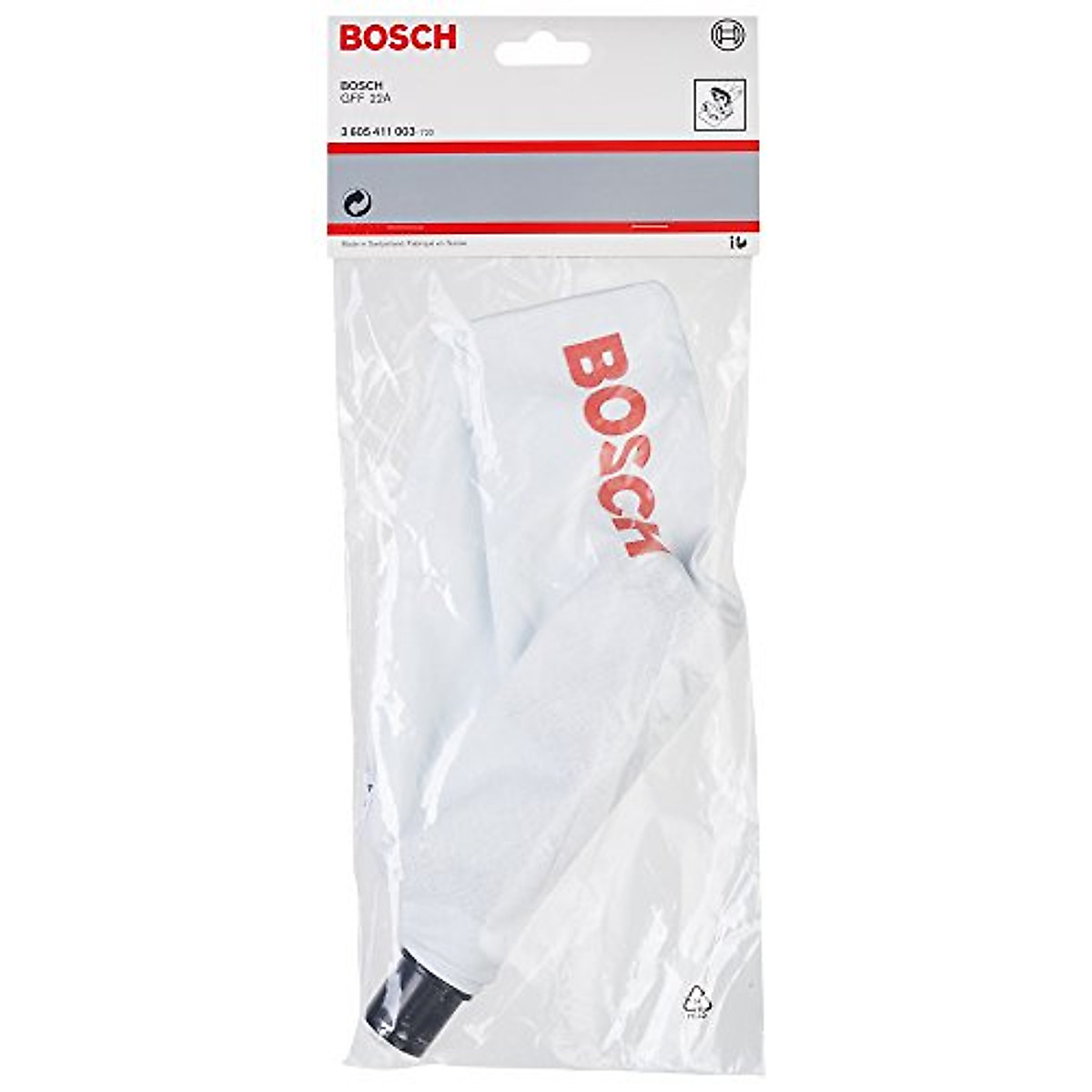 Bosch 3605411003 Dust Bags including Adapter GFF 22 A, 45cm x 40cm x 15cm, White