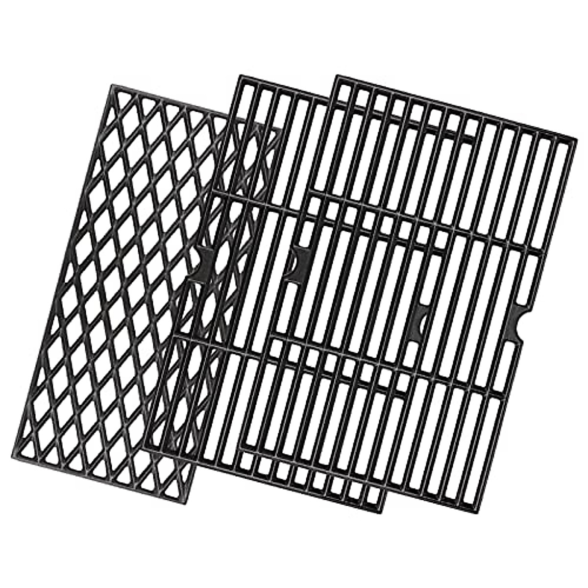 Hisencn Grill Cooking Grates for Dyna Glo DGH474CRP DGH483CRP DGF493BNP DGB494SPB DGF493PNP-D DGB495SDP DGB495SDP-D DGB493SPB DGB463CNP 70-01-911 70-02-656 Cast Iron Replacement Grid Parts 3 Pack