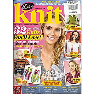 LET'S KNIT, ISSUE,113 DECEMBER, 2016 (THE UK'S BEST SELLING KNIT MAGAZINE)