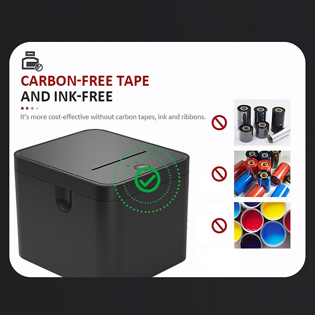 HXBER Label Printer, 58mm Receipt Printer POS Printer USB+BT Desktop Direct Thermal Printing Compatible with Support ESC/POS for Shipping Business Restaurant Kitchen Supermarket Home Business Retail