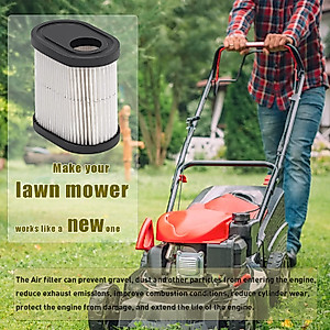 JICHEKU 36905 Air Filter Replacement for Tecumseh 740083A LEV100 LEV115 LEV120 LV195EA OVRM65 OVRM105 OVRM120 Engine Toro Craftsman 33331 22 6.5HP 20016 20017 20018 Lawn Mower (Pack of 2)