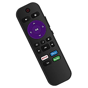 Replacement Remote Control Applicable for Hisense Roku TV 55H8G 65H8G 58R6E3 43R6090G 55R8F 50R6090G 65R8F H6570G 55H8F 32H4F 43H4030F1 58R6E 43H4F 55R6E3 50R6E3 65R6090G 65R6E3 32H4030F1 50R6E 75R6E3