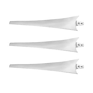 Mars Rock 22.83" 58CM Length White Color High Strength Carbon Fibers Wind Blade Nylon Fiber Wind Turbine Blade for DIY Horizontal Wind Turbine Generator Windmill Assembling