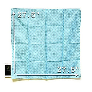 JAPANDIPITY [27.5"x27.5"] Furoshiki - Japanese Wrapping Cloth Bandana, Plain Colors 27.5 * 27.5 inches… (Brown)