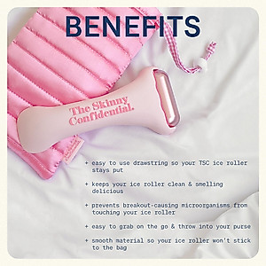 The Skinny Confidential Ice Roller Sleeping Bag - Travel Carrying Case for Hot Mess Ice Roller - Designed to Keep Your Ice Roller Protected, Pristine & Clean