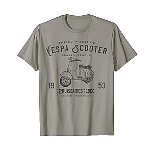 Vintage Piaggio Scooter 1953 125cc T Shirt Original Design T-Shirt