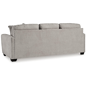Signature Design by Ashley Avenal Park Casual Sofa with 5 Toss Pillows, Light Gray
