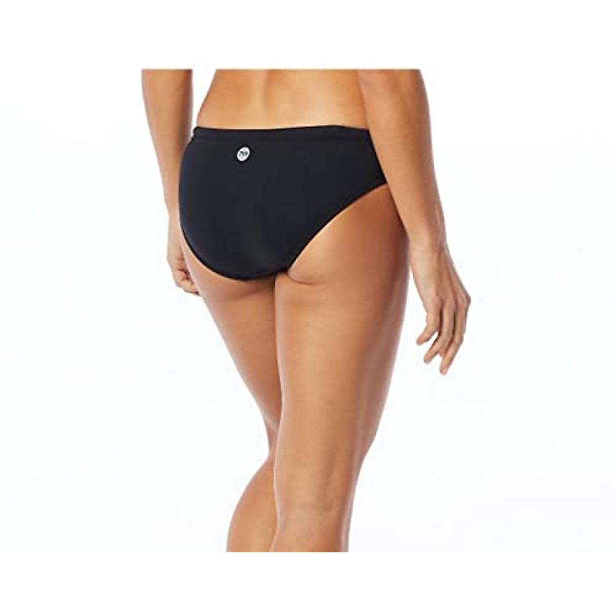 TYR Women's Lula Classic Bikini Bottom for Swimming, Beach, and Workout, Black, Large