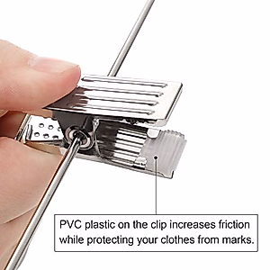 SONGMICS Pants Hangers Bundle, 2 Sets of 30-Pack Velvet Hangers with Adjustable Clips, Non-Slip, Space-Saving for Pants, Skirts, Coats, Dresses, Tank Tops, White and Black UCRF012W02 and UCRF12B30