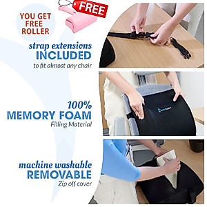 Lumbar Support Pillow for Office Chair - Back Comfort