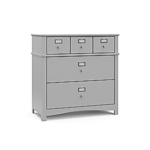 Graco Clara Dresser, 3 Drawer, Pebble Gray