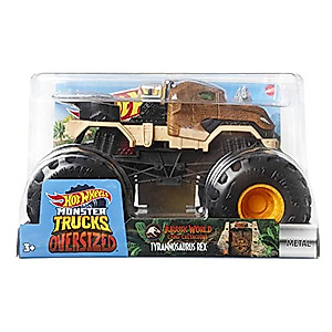 Hot Wheels Monster Trucks, Oversized Monster Truck, 1:24 Scale Die-Cast Toy Truck with Giant Wheels and Cool Designs