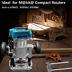 Dobetter Plunge Router Base For Compact Router, Aluminum Plunge Router Bracket Compatible with 65mm Diameter Palm Router-DBPB700