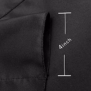 LALAPORT 10ft x10ft 190 GSM Seamless Durable Backdrop for Party, Wedding, Baby Shower, Birthday, Graduation, Exhibition Decoration Photography Bridal Shower Drape Photo Booth Home Curtain - Black