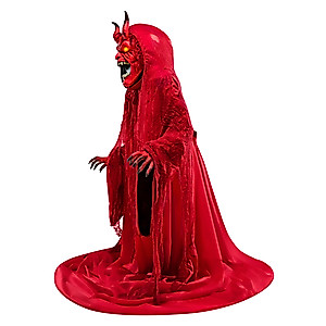 Spirit Halloween 4.9 Ft Hell Spawn Animatronic | Animated Decoration | Body Extends | Light Up LED Eyes | Speaks Phrases