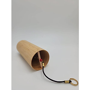 YANTRA Set of 4 Wooden Bamboo Chimes Includes All Elements Fire Water Air and Earth (Without Wooden Stand)