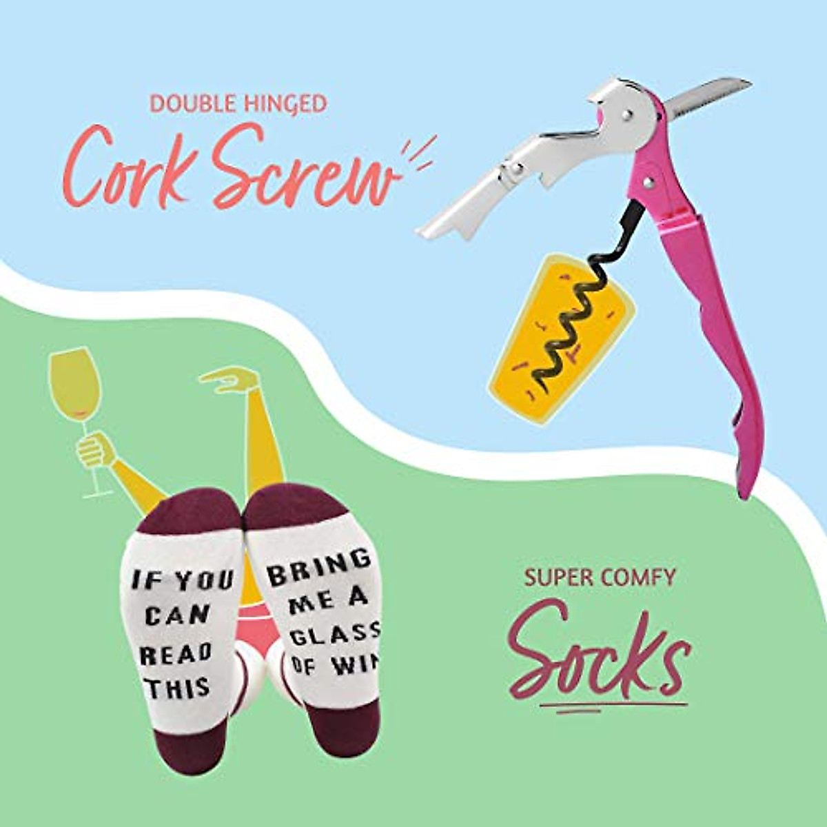 Wine Gifts for Women - The Perfect Wine Gift Basket - 8 Cute Gifts in Each Wine Lovers Gift Box - Includes a Wine Tumbler Bath Bombs Wine Charms and Much More - Curated Gift Baskets for Women