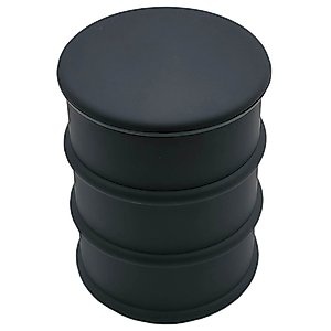 vitakiwi 1PC 500ml Large Barrel Silicone Concentrate Container Non-stick Food Storage Jar (Black)