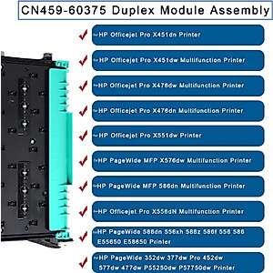 CN459-60375 CN459-60377 Duplex Module Assembly Compatible with HP Officejet X451 X551 X476 X576 Printers Waste Ink Collector / Maintenance Box Unit