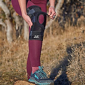 BIOSKIN Wraparound Patella Stabilizer Knee Brace for Patellofemoral Pain, Patella Tracking Disorders, Dislocation, and Subluxation, Left or Right Kneecap Tracking (L)