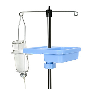 Cabilock Accessory Tray Iv Stands Accessory Tray Holder Plastic Storage Plate Sundries Storage Organizer for Iv Pole or Microphone Stand Equipment