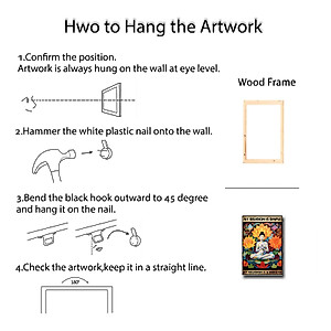 FLFGIDD Canvas Prints Abstract Wall Art My Religion Is Simple Canvas Art Poster and Wall Art Picture Print Modern Family bedroom Decor Posters 12x18inch-Wood Framed