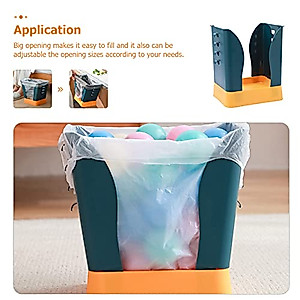 CUBTOL Bag Storage Bin, Trash Holder Hook Cupboard Bedroom with Bathroom Bag Sink Office Blue Door Rack Under Kitchen Removable Gare Yellow - Hanging Compost for Garage Bin Plastic