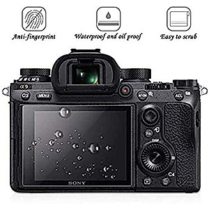 PCTC X-T5 Screen Protector for Fujifilm Fuji X-T5 XT5 Film Cover, 2*Hot Shoe Cap Cover,3 Pack 0.3mm 9H Hardness LCD Tempered Glass Flim Anti- (Scrach Fingerprint Bubble Water)