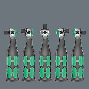 Wera 05004281001 8009 Zyklop Pocket Set 2, Ratchet set, 18 pieces