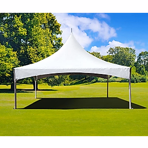 TentandTable 20' Foot x 40' Foot Twin Tube West Coast Frame Style Party Tent - White Canopy - 2.5" Inch Aluminum Frame - Canopies for Banquets, Weddings, Graduations, and Events