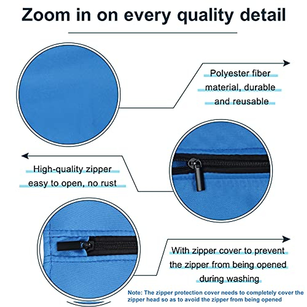 Pet Laundry Bag to Stops Pet Hair Blocking The Washing Machine Pet Laundry Helper for Guinea Pigs, Rabbits, Small Animal Fleece Bedding, Midwest Cage Liners, C&C Cage Liners, and More, Blue