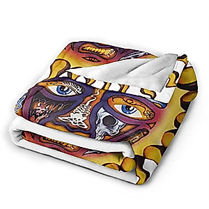 The Story of Sublimes Iconic Sun Logo Blankets Throw Blanket Bed Blanket Soft Decorative Blanket for Sofa Living Room