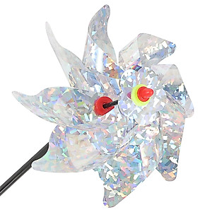 BESPORTBLE 25 Pcs Garden Windmill Bird Tool Garden Bird Windmill Bird Garden Decoration Sparkly Pin Wheel Windmills Outdoor Pinwheel Garden Supply Exquisite to Rotate Props Plastic