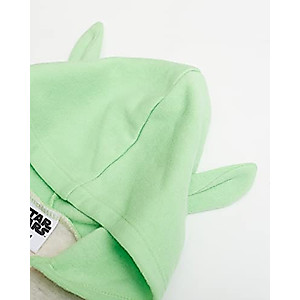 Star Wars Baby Yoda New Born Infant Boys' Long Sleeve Fleece Hooded Romper Bodysuit Printed 24 Months