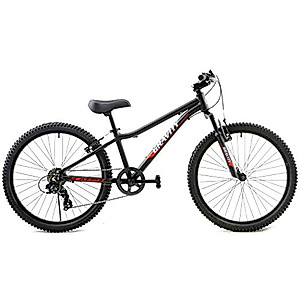 Gravity Nugget 24 Inch Wheel Kids Multi Speed Front Suspension Mountain Bike