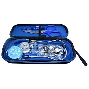 Sprague Rappaport Stethoscope Dual Head Adult + Free Lightweight Storage Case, Multipurpose Sheers, Penlight, Measuring Tape