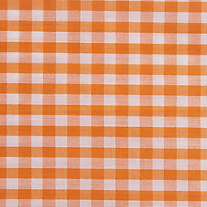 Jacob Alexander Men's Gingham Checkered Pattern Pre-Tied Clip-On Bow Tie - Orange