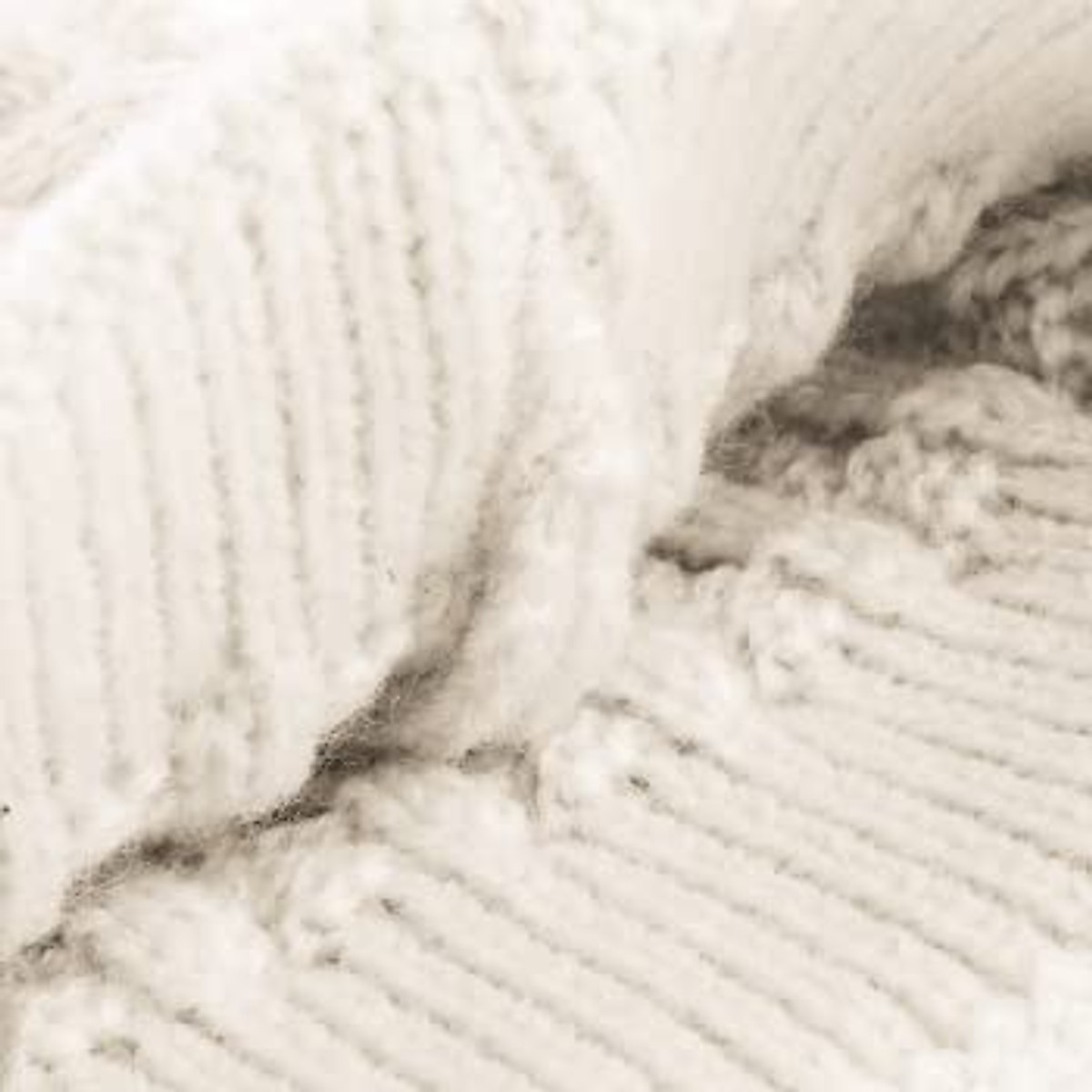 oenbopo Baby Winter Warm Knit Hat Infant Toddler Kid Crochet Fur Hairball Beanie Cap White