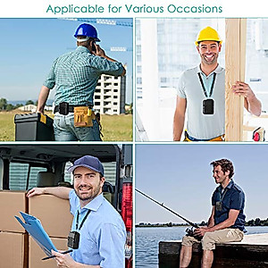 COMLIFE Portable Mini Waist Fan, 6000mAh Battery Powered Hands-free Wearable Fan With Max 23H Working Time, 3 Speeds, 5100RPM Strong Airflow for Jobsite, Farm, Fishing, Gardening And More