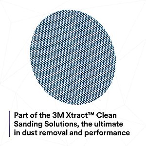 3M Xtract Net Disc 310W, 5 in, 12 Piece Multi-Pack Hook and Loop Sanding Disc, 80+, 120+, 180+, 220+, 240+, 320+, Virtually Dust-Free, Assorted Grades, 88446