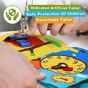 Richgv Baby Books Toys 6-12 Months, 2Pcs Interactive 3D Books for Baby&Toddler 1-2 Years, Soft Cloth Books Busy Books Toys Gifts for Boys Girls Touch and Feel Crinkle Books Sensory Toys