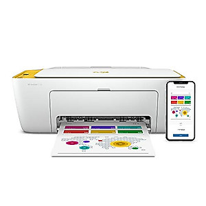 HP DeskJet 2732 Wireless All-in-One Compact Color Inkjet Printer - Instant Ink Ready, Marigold 5AR85A (Renewed)